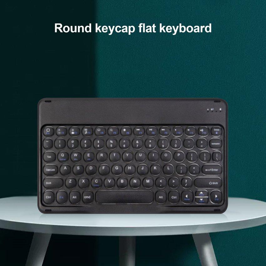 Buy Amber Star Round Keycap Flat Wireless Keyboard Round Keycap Flat ...