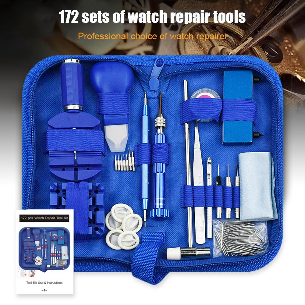 Buy 172pcs Portable Watch Repair Tools Set Watch Clock Link Pin Bar ...