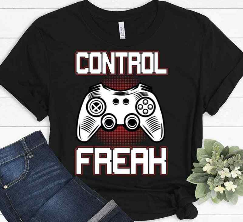 Buy Control Freak Video Games Gamer Boyfriend Girlfriend Dad Chic T ...