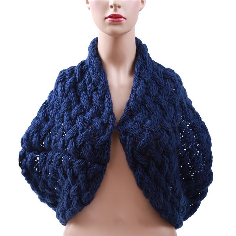 Buy Winter Ring Scarf Women Knitting Infinity Scarves Knitted Warm Neck ...