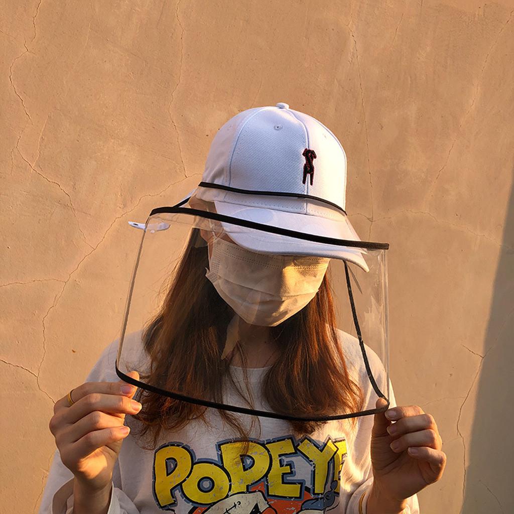 Buy Anti-spitting Protective Hat Dustproof Cover Peaked Cap Hat ...