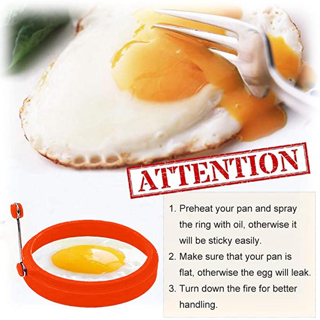 Buy [Be] 2PCS Silicone Omelette Rings Shapes Kitchen Cookers Tool ...