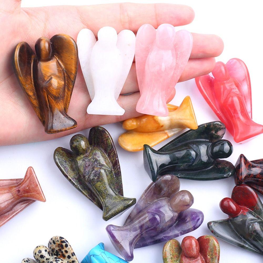 Cheap Angel Unique Gift Angel Figurine Carving Handicraft Natural ...
