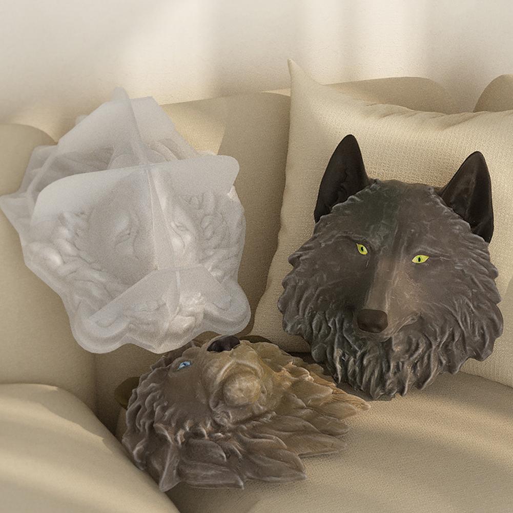 Cheap Animal Wolf Head Shape Resin Mould Epoxy Resin Silicone Molds ...