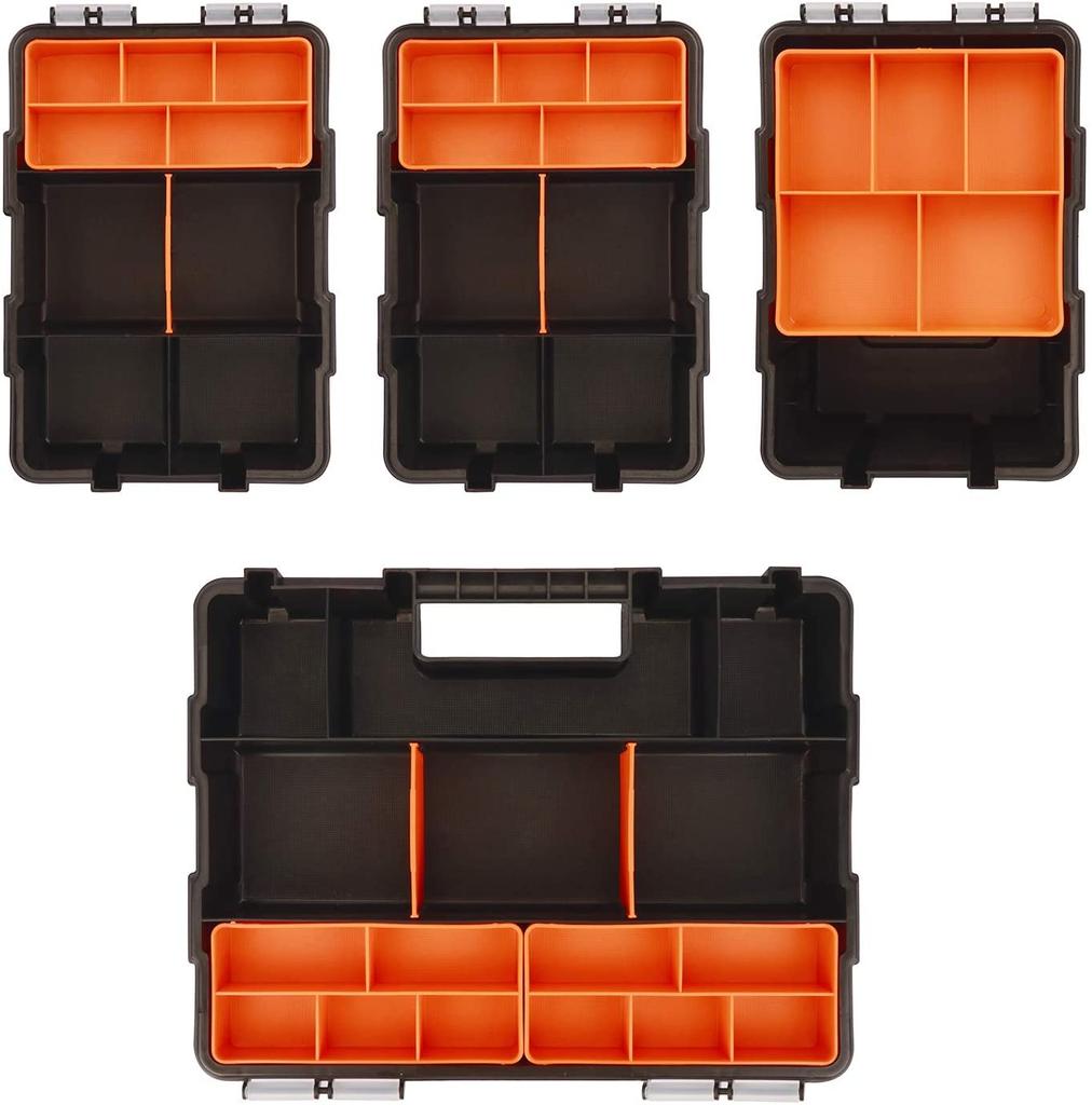 Hdx Storage Bins MIXPOWER 4-Piece Tool Organizer Set With Removable ...