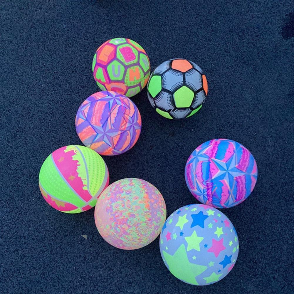22cm Luminous Bouncy Ball Toys Novelty Led Light Inflatable Football ...