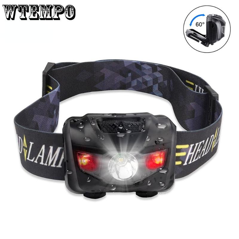 Mini HeadLamp 4 Light Modes Waterproof R3+2 LED Super Bright Headlight ...