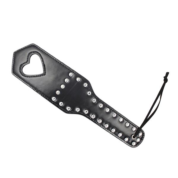 1pc Leather Sex Paddle Sex Spanking Restraint Strap Slapper Toy Whip ...