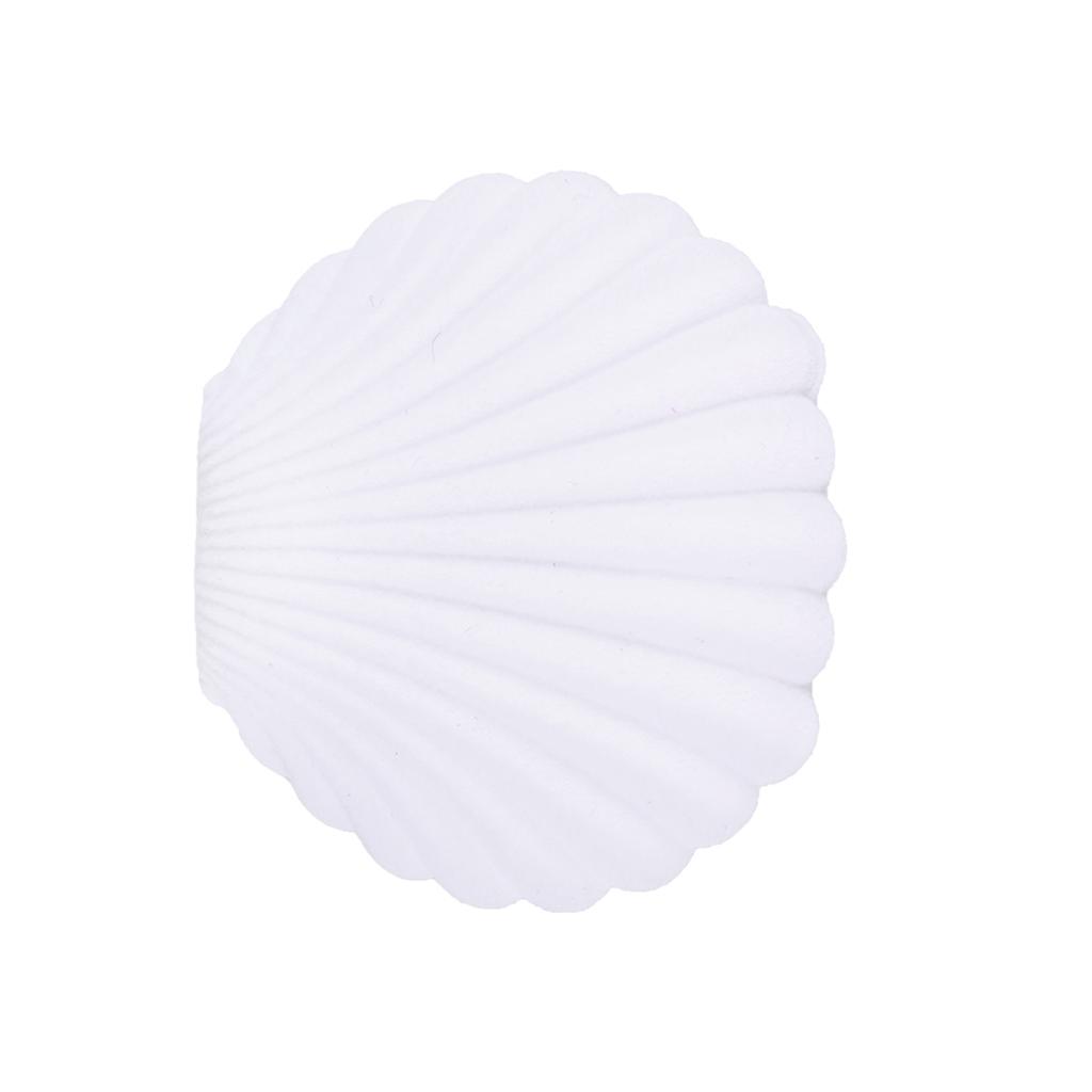 Buy 1 Piece Shell Shape Lovely Velvet Wedding Engagement Ring Box For ...