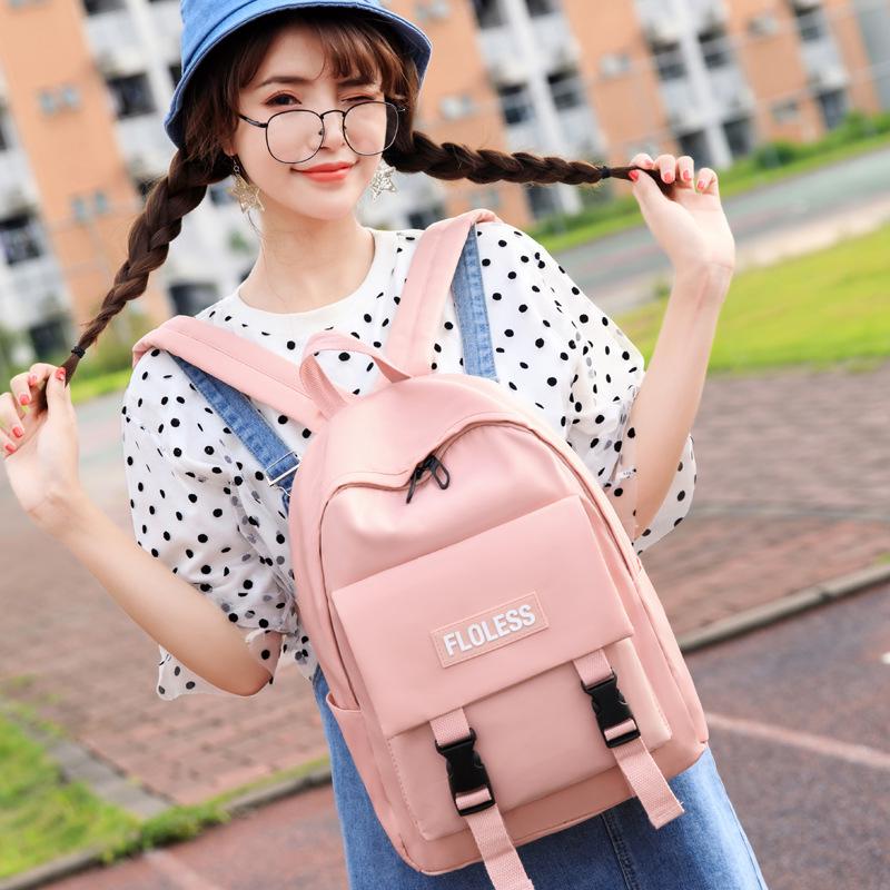 Buy Women Nylon Backpack Waterproof Large Capacity Backpacks School Bag ...