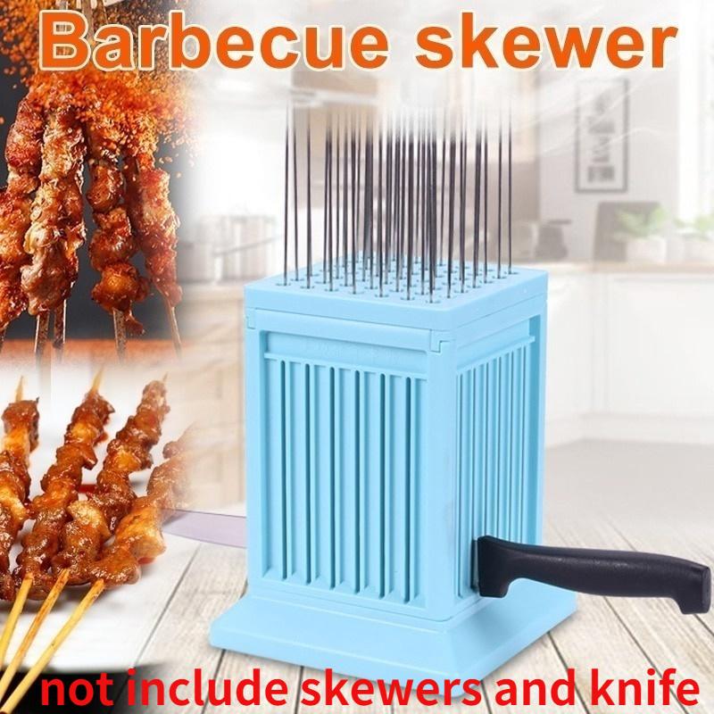 Buy New Arrival BBQ 49 Holes Meat Skewer Kebab Maker Box Machine Beef ...