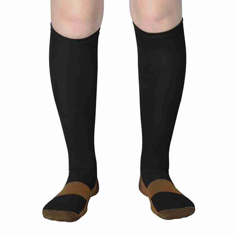 Buy Varicose Vein Leg Relief Pain Knee Socks Pressure Compression Nylon ...