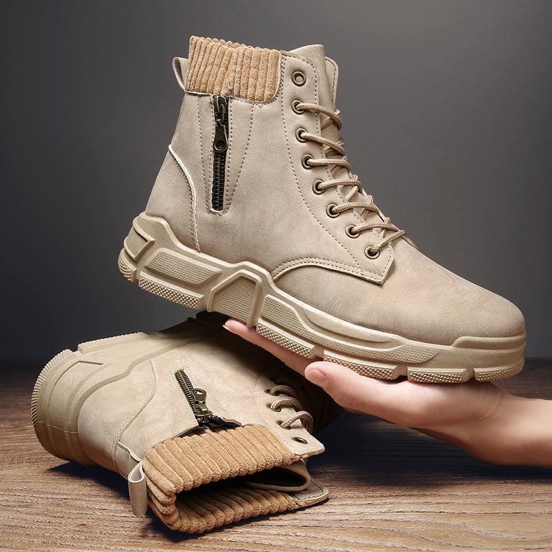 Buy Size 39-44 Autumn and Winter High Top Men's Boots Outdoor Sports ...