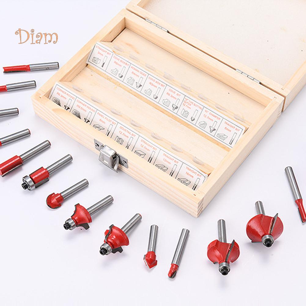 Buy Hara 12/15PCS Woodworking Router Bits Sets Cupboard Trimming ...