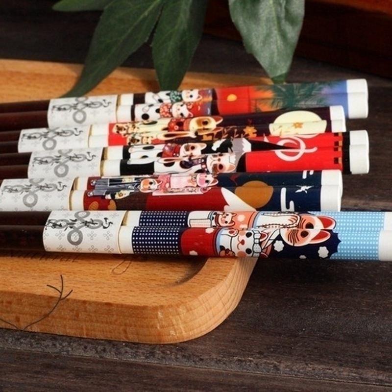 💰Köp billigt online 5 PAIRS TRADITIONAL CHINESE ANCIENT STYLE DESIGN ...