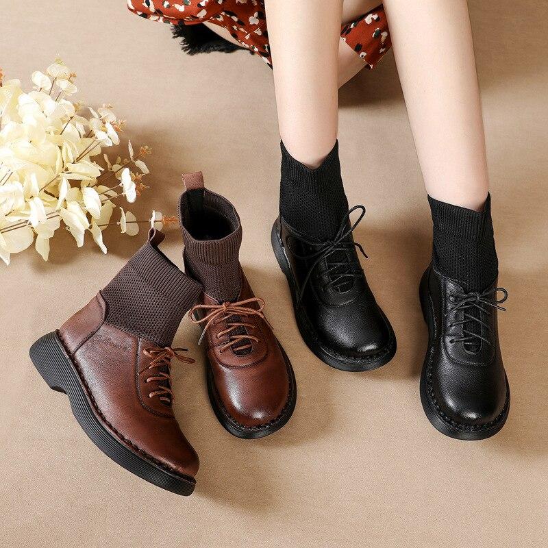 Buy High Quality Women's Shoes Autumn and Winter New High-Top Ankle ...