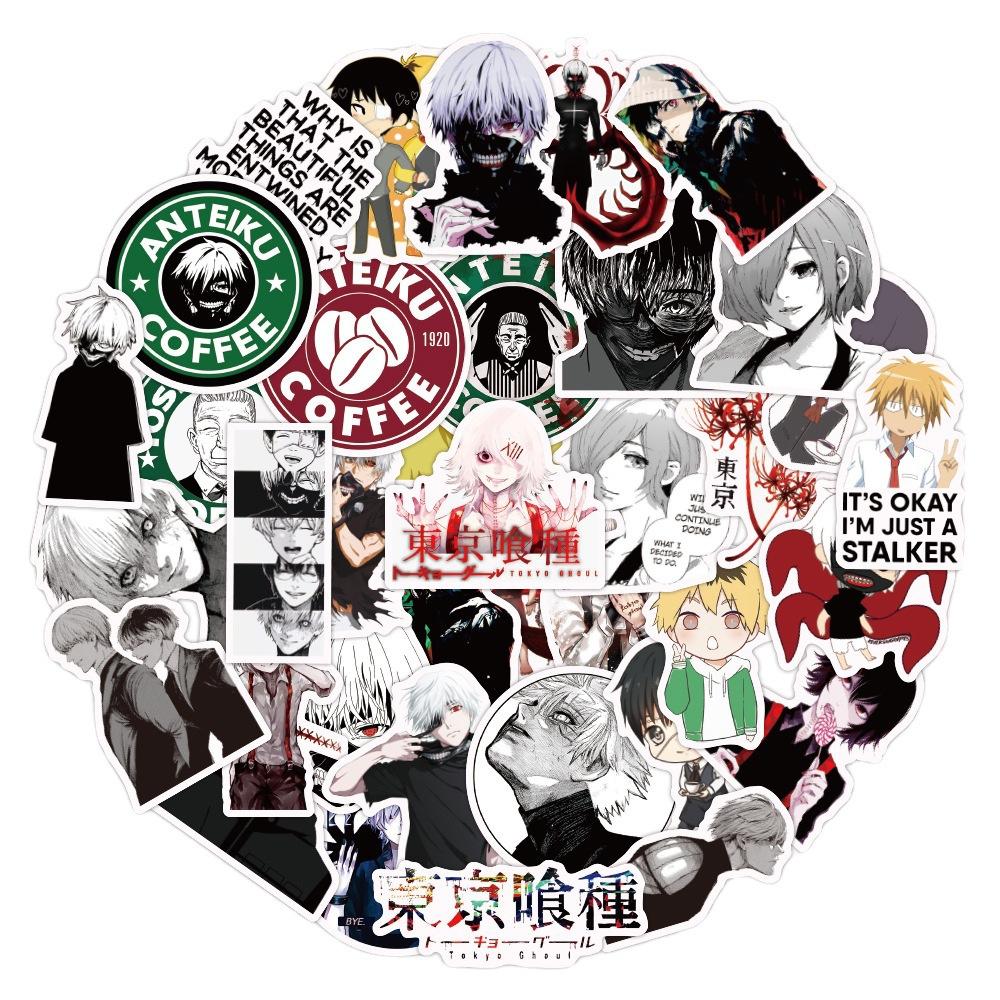 Buy 10/25PCS Tokyo Ghoul Stickers Cartoon Graffiti Stickers for DIY ...