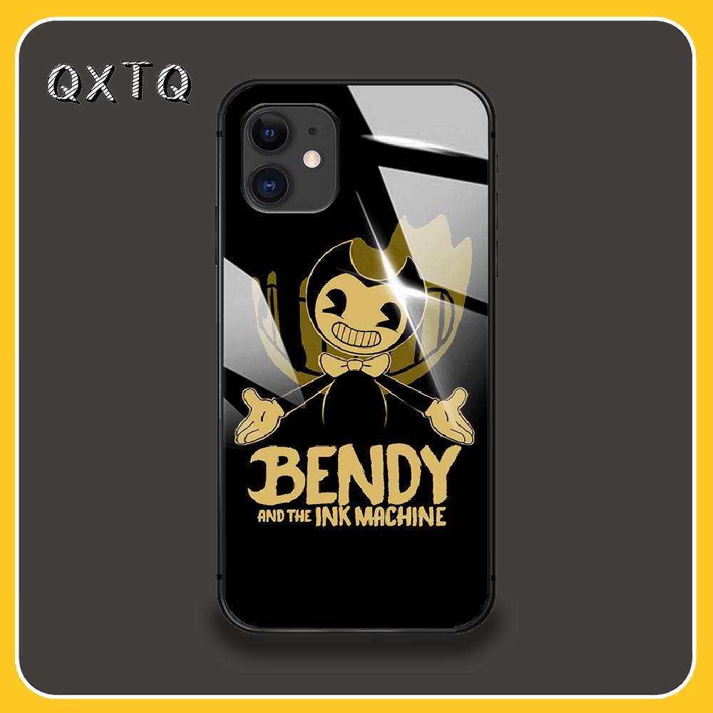 Buy Bendy Ink Machine Game RoleTempered Glass Phone Case Cover For ...