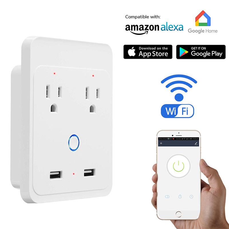Buy Wireless Smart Socket US PLUG WIFI Smart Socket Smart Life Tuya APP ...