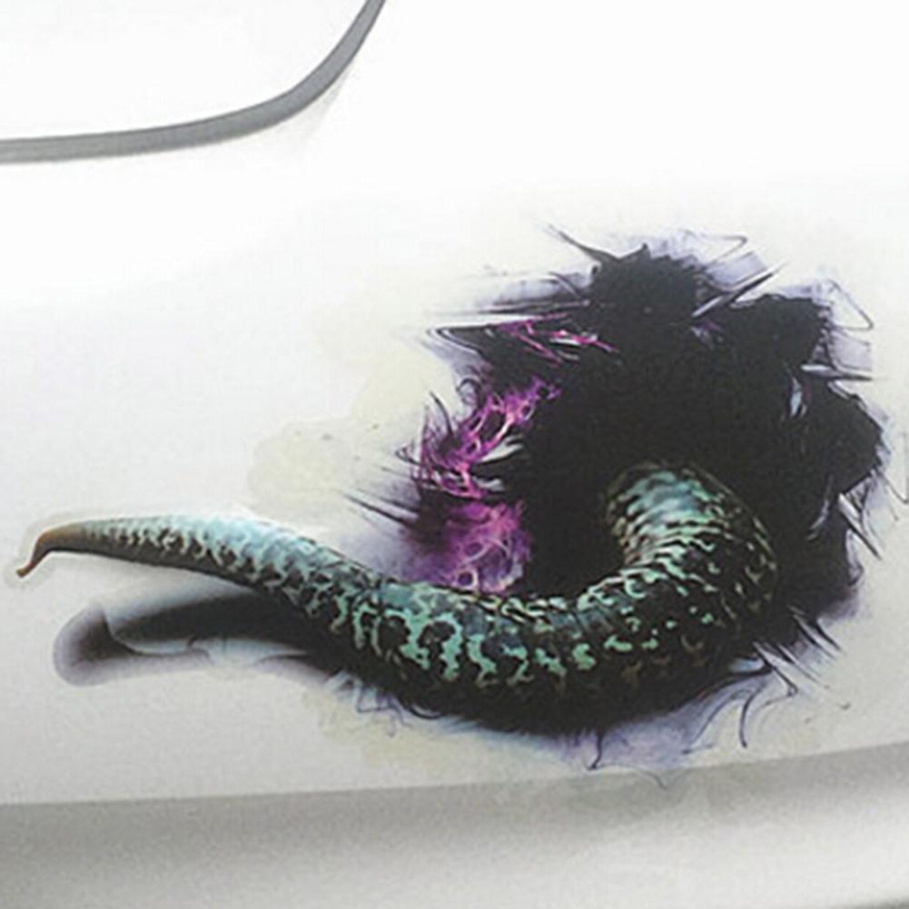 Buy 1X 3D Car Styling Monster Sticker Hole Black Cobra Motorcycle Car ...