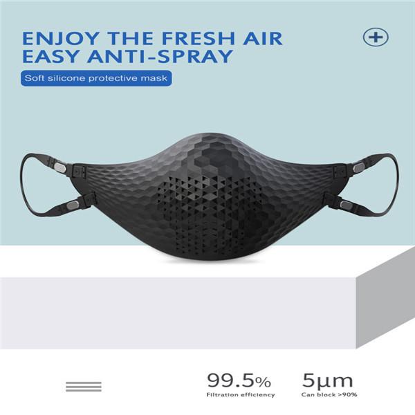 Buy Adult Silicone Mask PM2.5 Anti-Dust High Temperature Disinfection ...