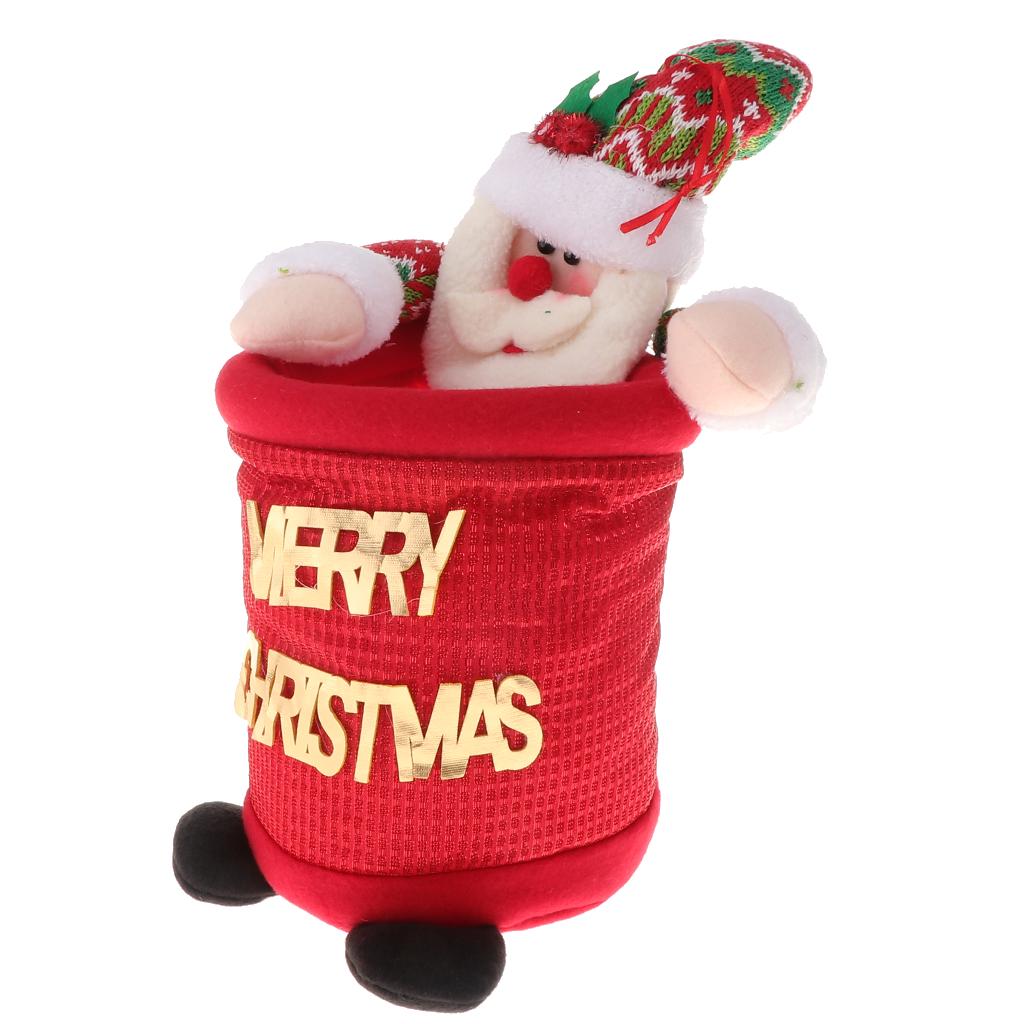 Buy Christmas Decorations Creative Cartoon Trash Bin Bag Santa at ...