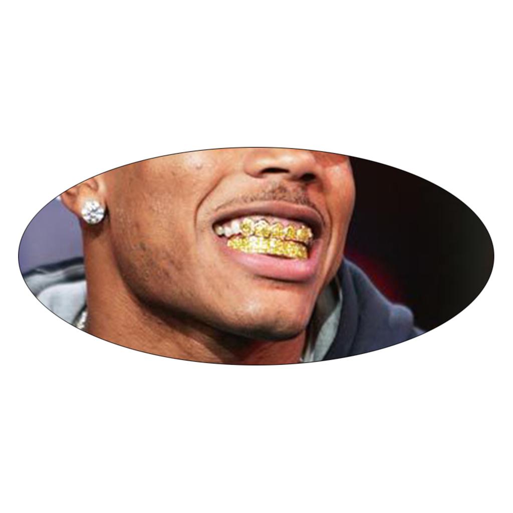 Buy Silver Plated Teeth Grills, Hip Hop Style Rapper Dress Fashion ...