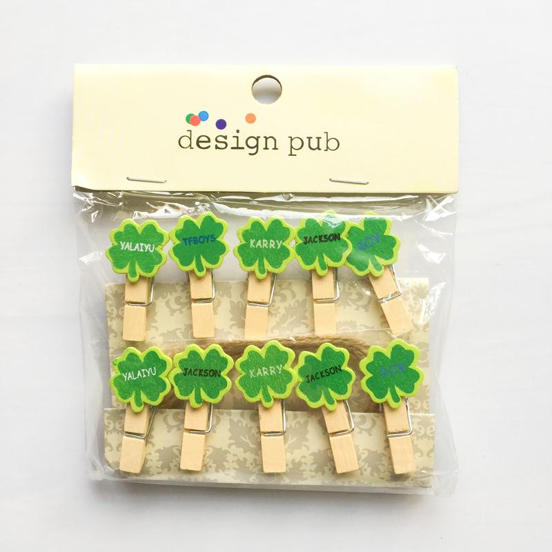 Buy Cute Wooden Clip Wedding Clip Photo Wall Clip Photo Clip Message ...