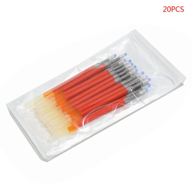 Buy 20pcs Neutral Ink Gel Pen Refill Black Blue Red 0.5mm Bullet ...