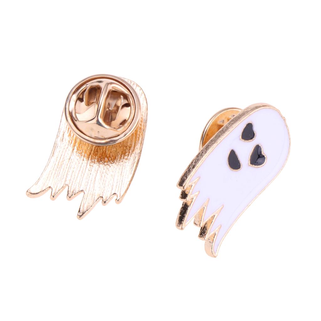 Buy 2 Pcs Cute Kawaii Ghost Enamel Pin Lapel Halloween Fashion Costume ...