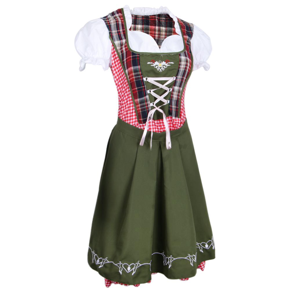 Buy Oktoberfest Party Beer Costume Bavarian German Cosplay Dress Fancy ...