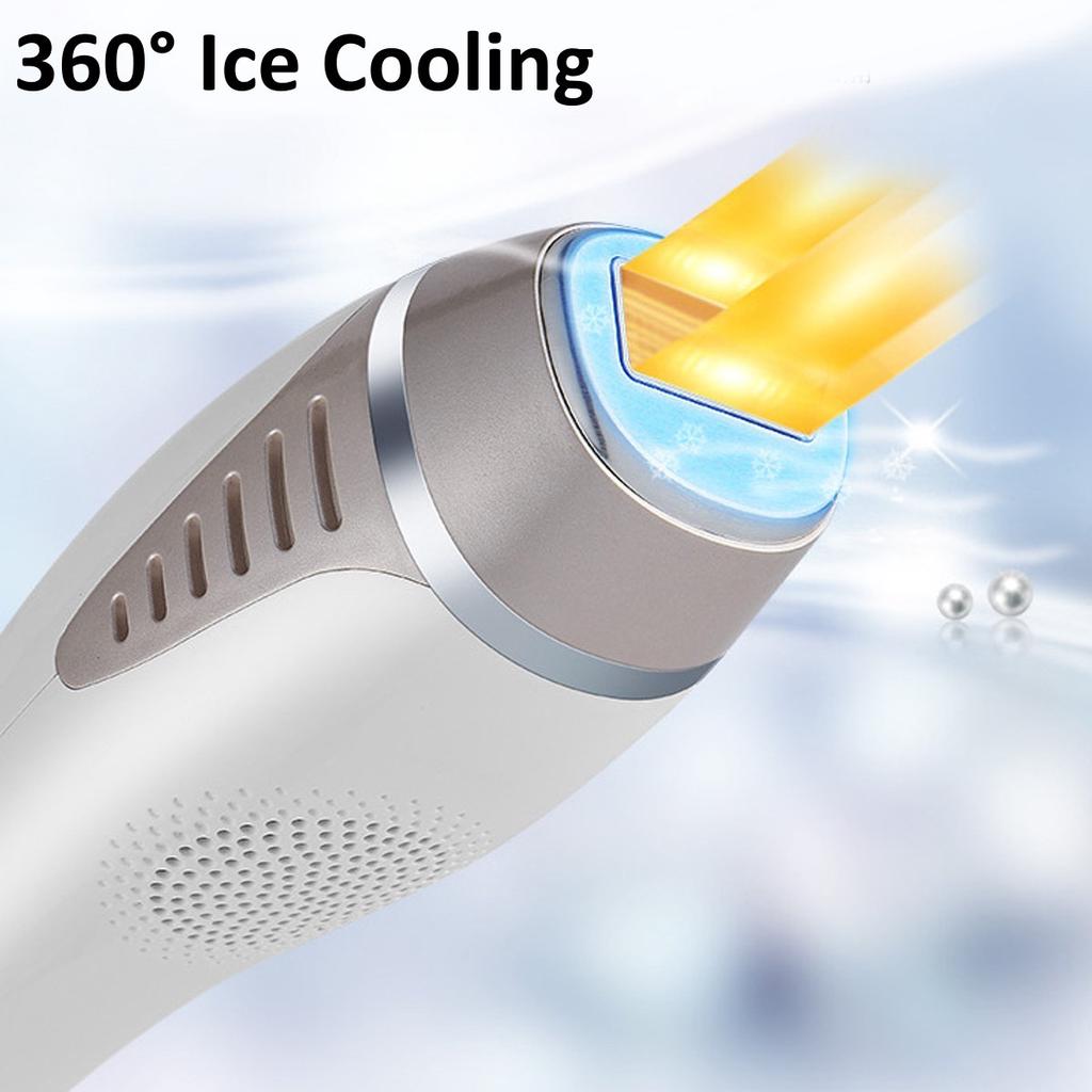 Buy 50,0000 Flashes 5 Levels IPL Laser Hair Removal 360°Freezing Ice ...