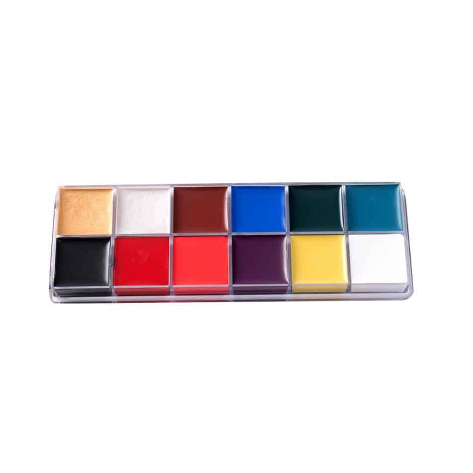 FAS 12 Colors Tattoos Color Pigment Face Body Paint Oil Painting Art ...