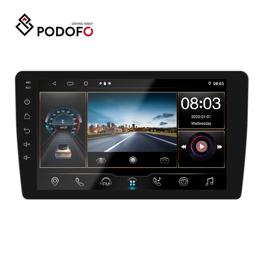 Podofo Auto Android Universal Android player 2+32G 8 Cores Split screen ...