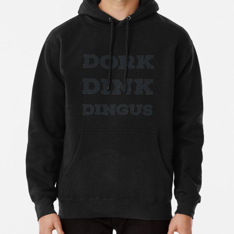 Buy Dork Dink Dingus Print Hoodies Sweatshirt Men Casual Pullover ...