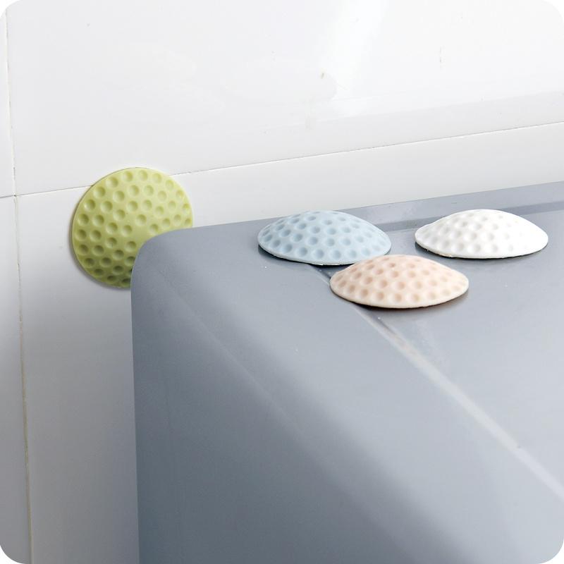 Buy 4PC Round Wall Protector Self Adhesive Door Handle Bumper Guard ...