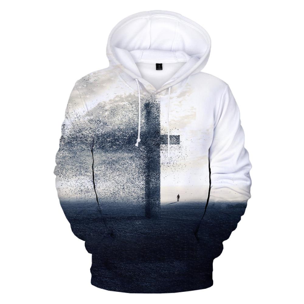 Cheap Christian Jesus Men's Hoodie 3D Printed Sweatshirt Unisex Hooded ...