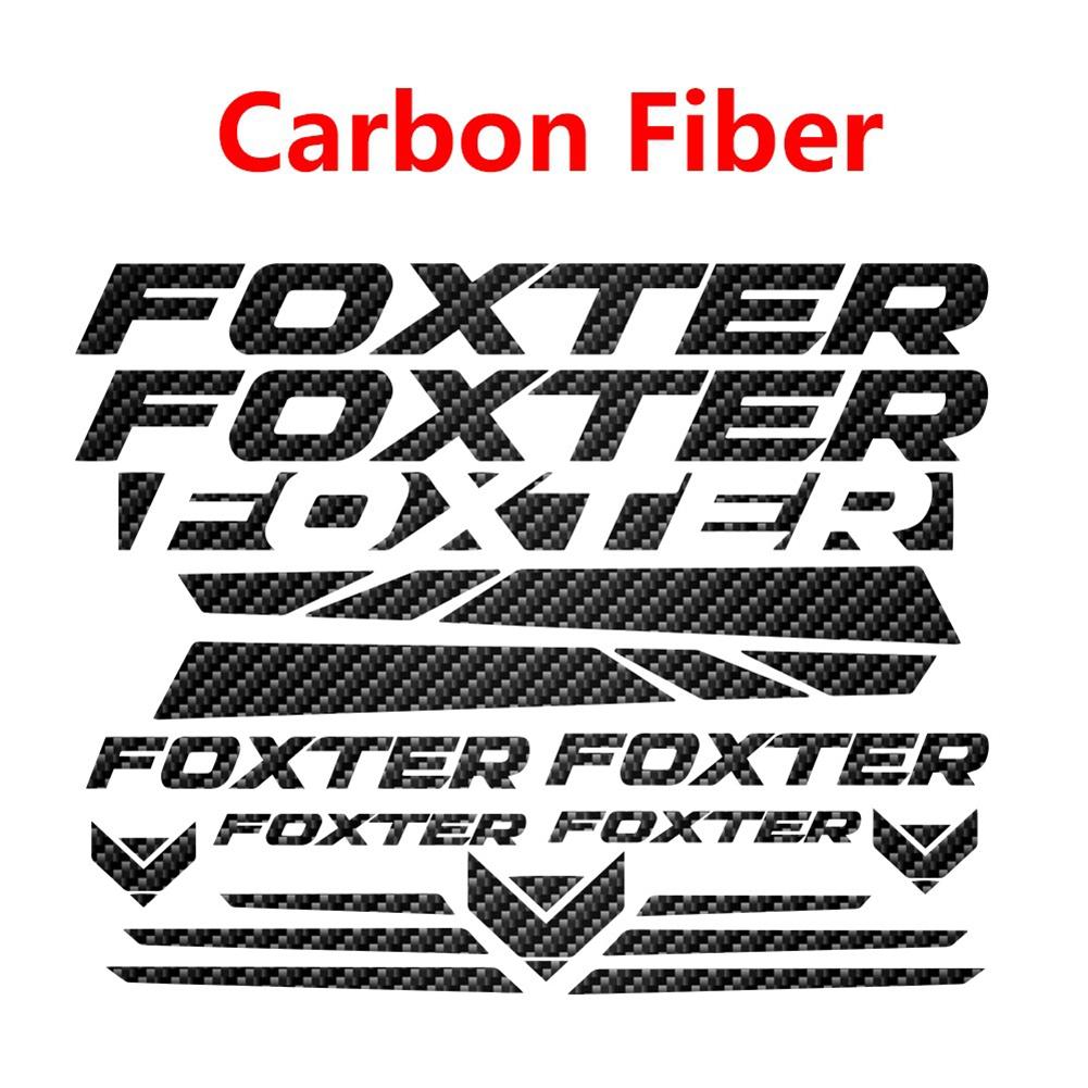 FOXTER Bike Carbon Fiber Vinyl Sticker Calcomanía para Mountain Bike Stickers comprar a buen ...