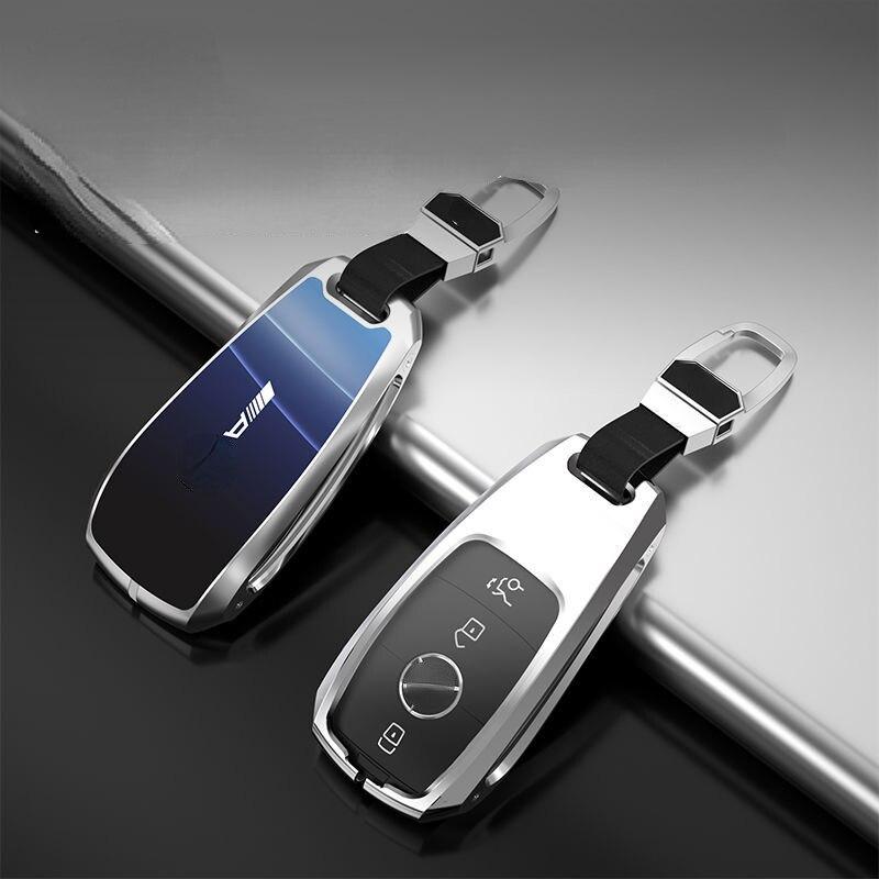 Buy Zinc Alloy Mech Car Key Case Cover Keychain for Mercedes Benz AMG A ...