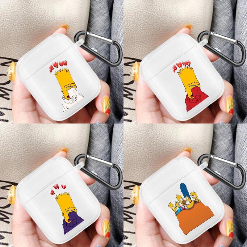 Buy Sad Simpson TPU Airpods Box Painted Earphones Wireless Box for ...
