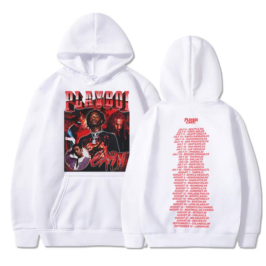 Cheap Rapper Playboi Carti Hoodies Unisex Vintage Hip Hop Long Sleeve ...