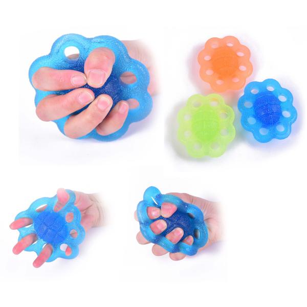 8 Hole Hand Strengthener Multifunctional Elastic Finger Grip Exerciser ...
