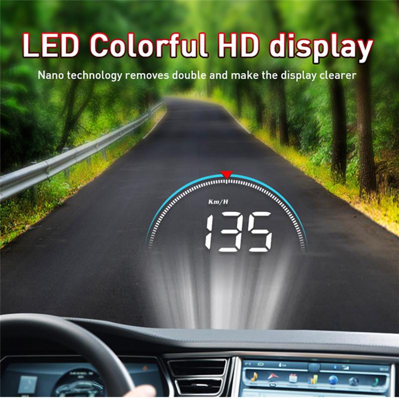 Buy Car Digital OBD2 Speedometer Head Up Display KM/HM Tired Bike Boat ...