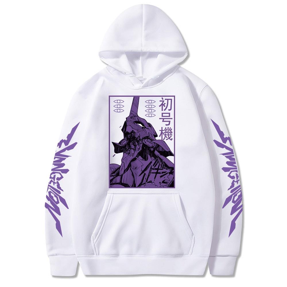 Buy Unisex Japanese Anime Hoodie Harajuku Evangelion at affordable ...