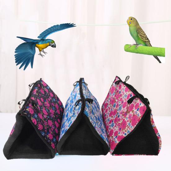 Cheap Soft Hanging Cave Comfortable Habitat Peony Parrot Nest Bird Tent ...