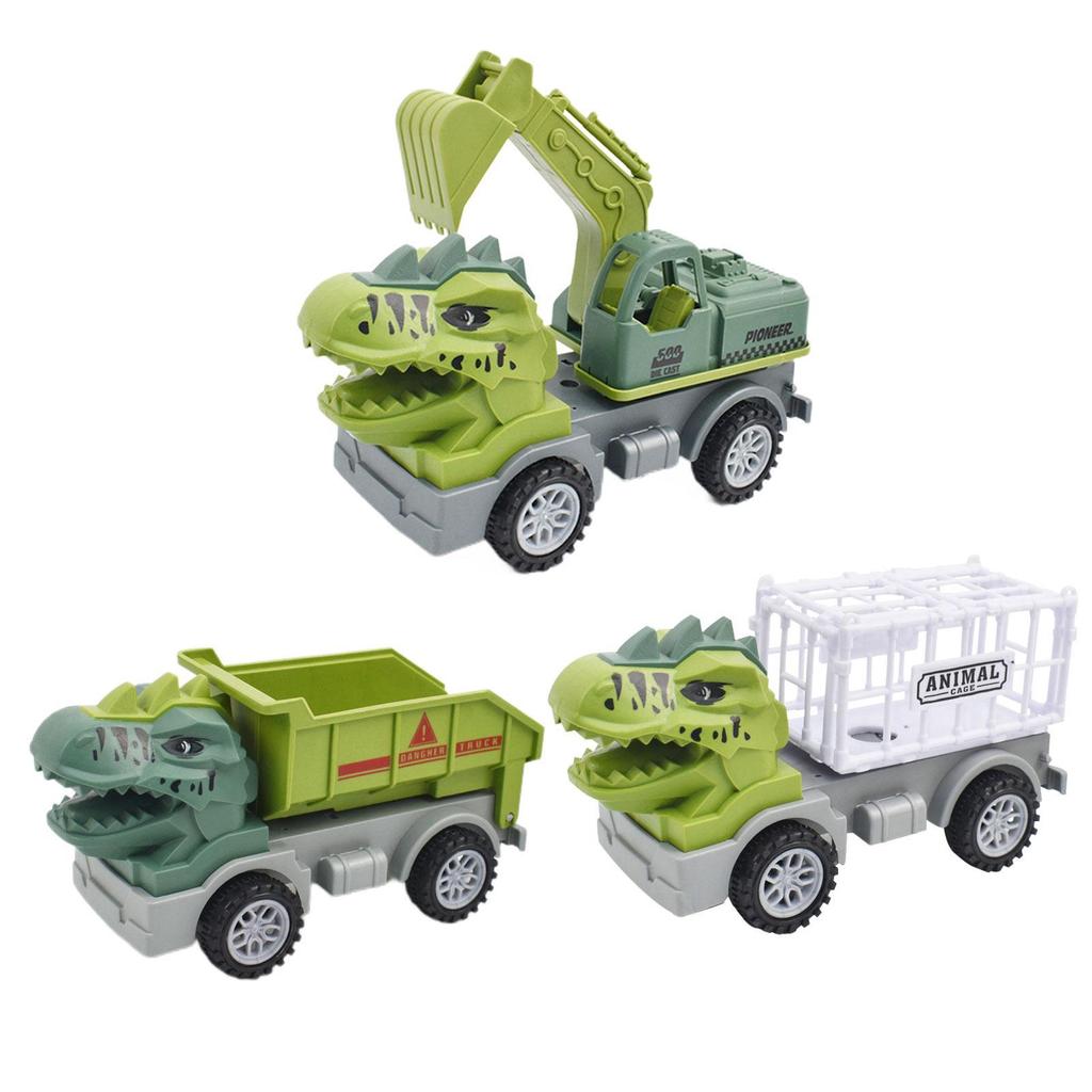 Buy Dinosaur Truck Toy | Cartoon Inertial Dino Transport Carrier ...