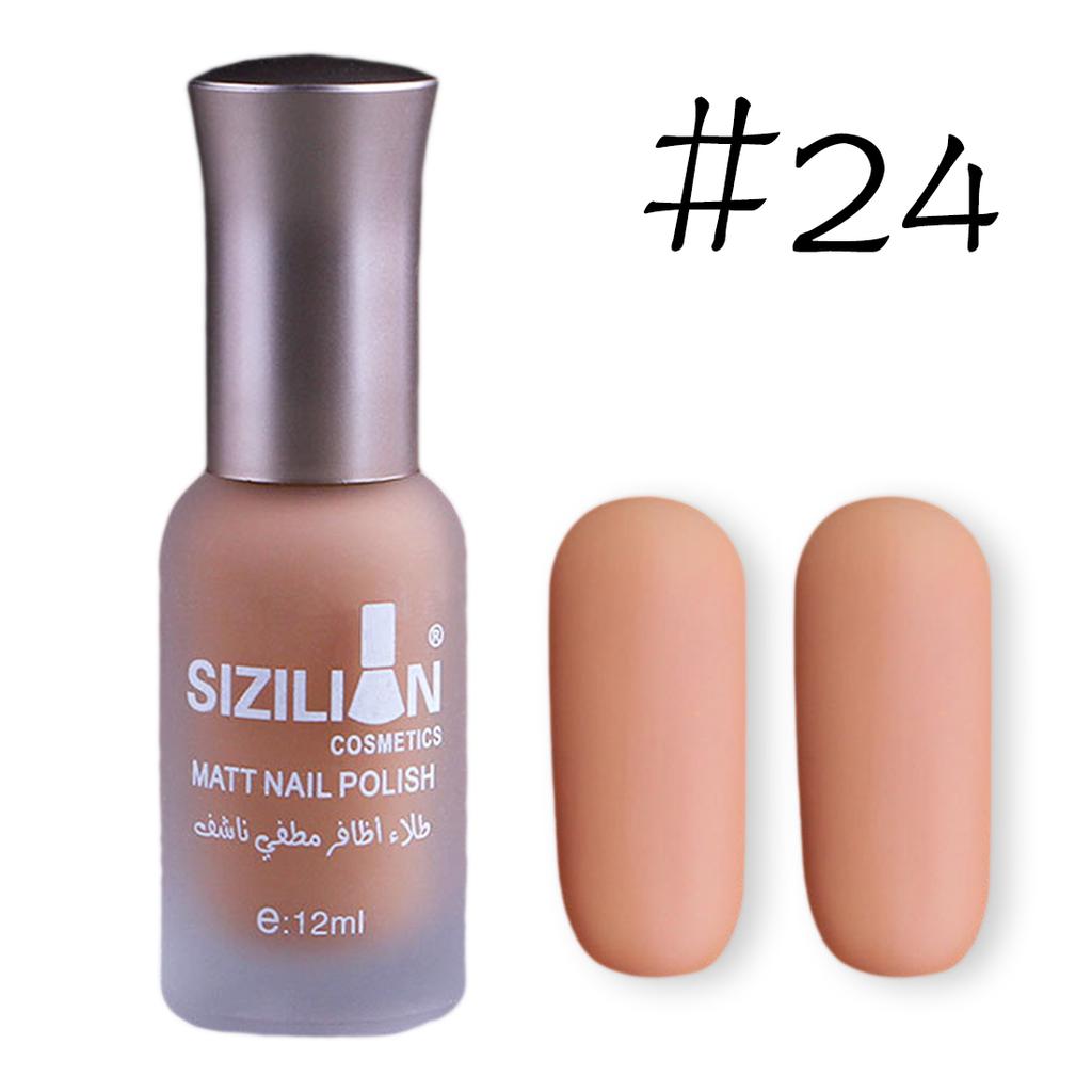 Buy 12ml Matte Dull Nail Polish Fast Dry Long-lasting Nail Art Varnish ...