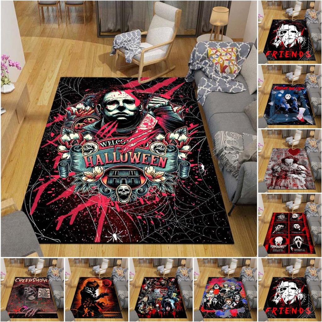 Buy Halloween Horror Movies Character Huanted House Area Rug Livingroom ...
