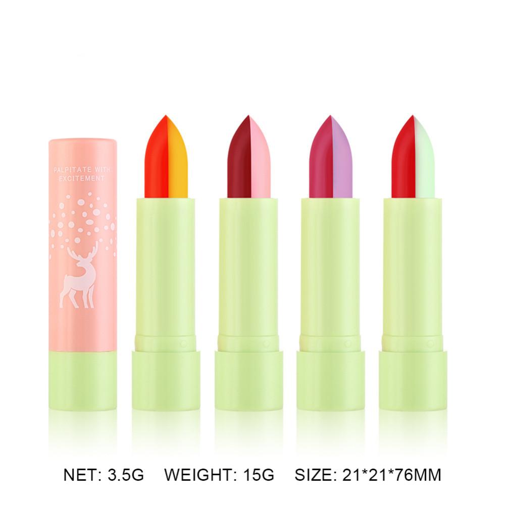 Cheap Double Color Stereo Lipstick Lip Korean Makeup Gradient Two-Tone ...