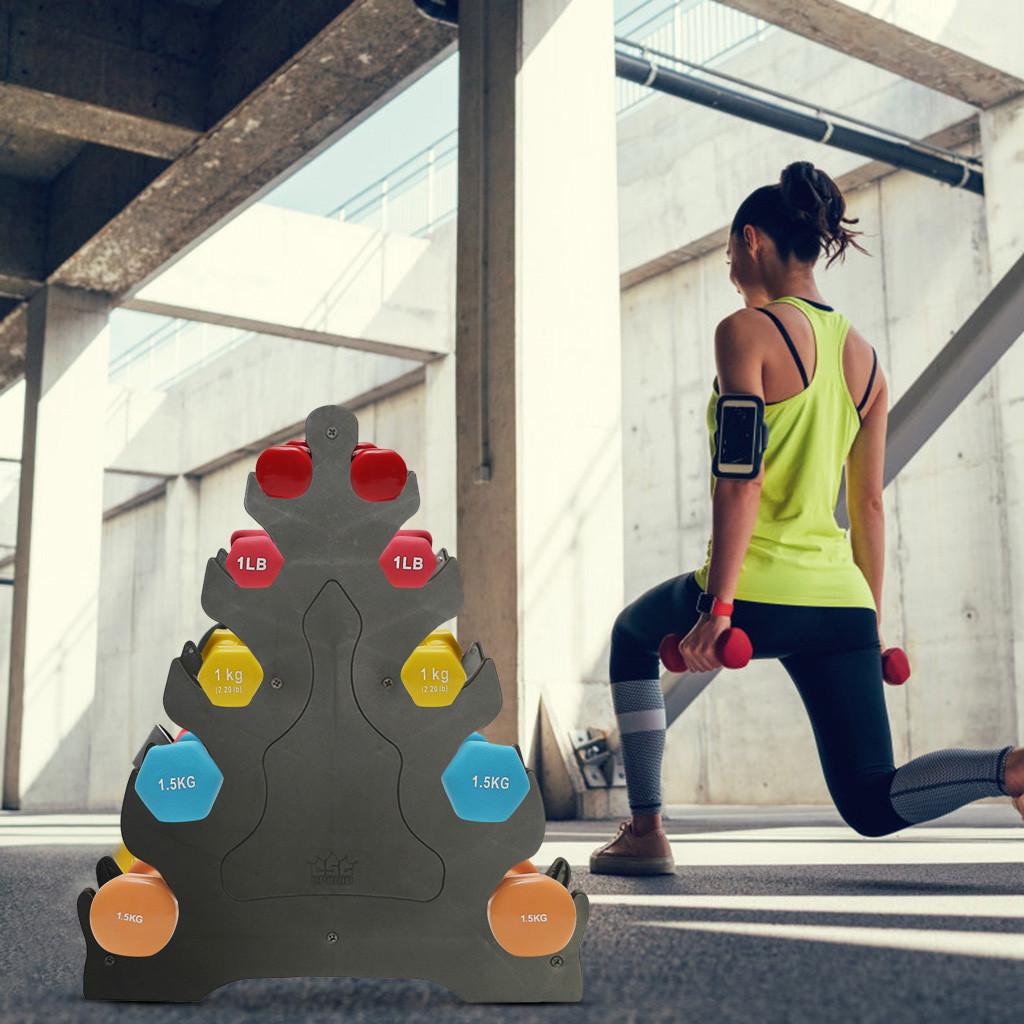 Buy Portable Home 5 Tier Dumbbell Holder Home Gym Exercise Weight Tower ...